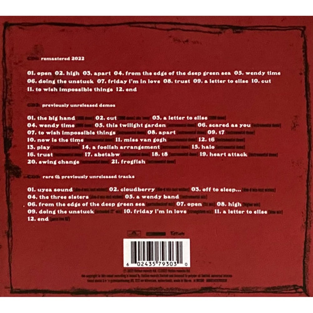 The Cure – Wish 30th Anniversary Deluxe Edition 3CD - Obi Vinilos